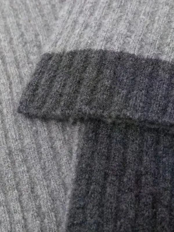 Balmain Ribbed Reversible Scarf