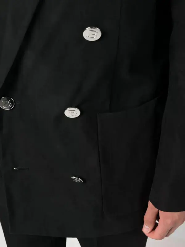 Balmain Double-breasted Cotton Blazer