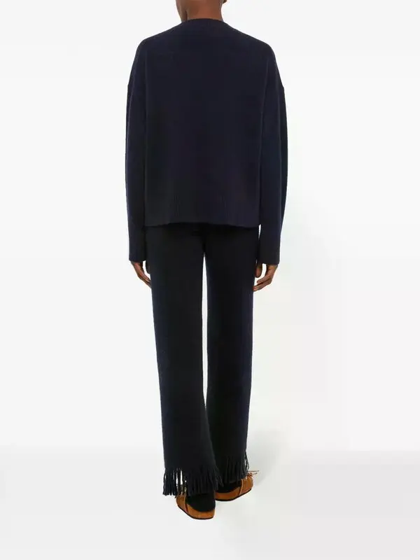 Alanui Cashmere-blend Jumper With Ribbed Edges