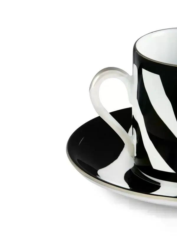 Dolce & Gabbana Zebra-print Espresso-saucer Set