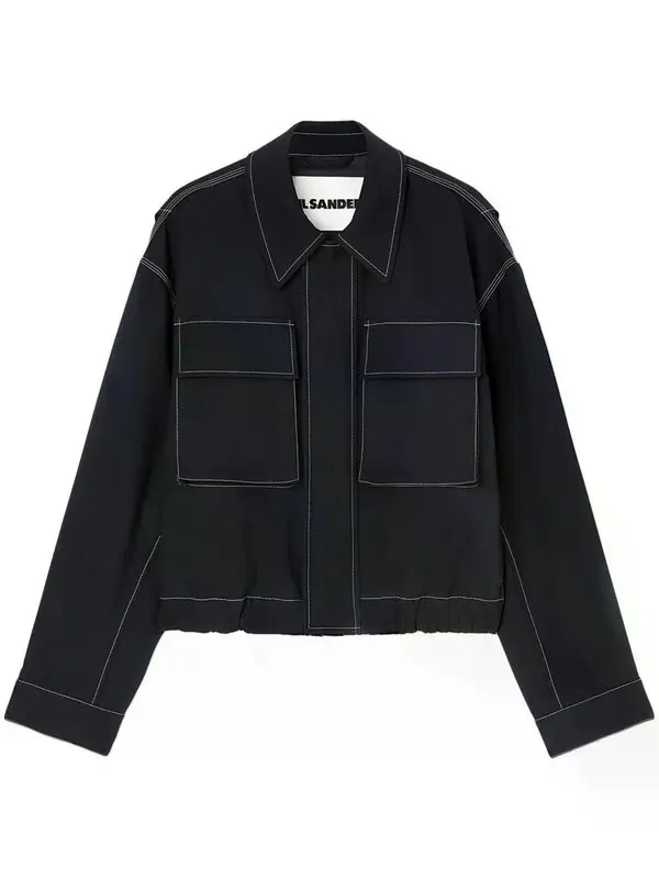 JIL SANDER Concealed Fastening Shirt Jacket