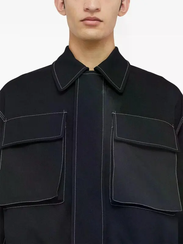 JIL SANDER Concealed Fastening Shirt Jacket