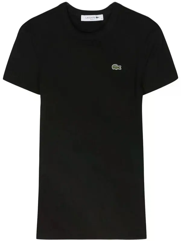 Lacoste Appliqué-logo Cotton T-shirt - Black