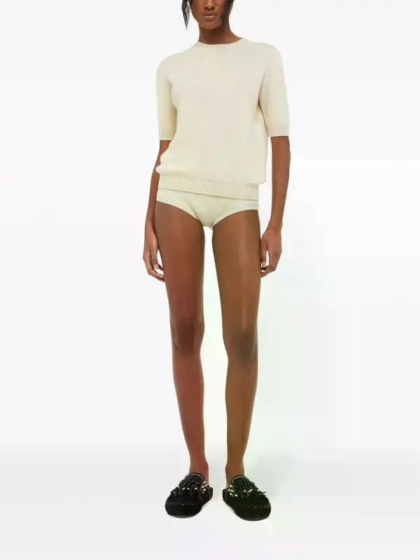 Alanui Ribbed Knit T-shirt