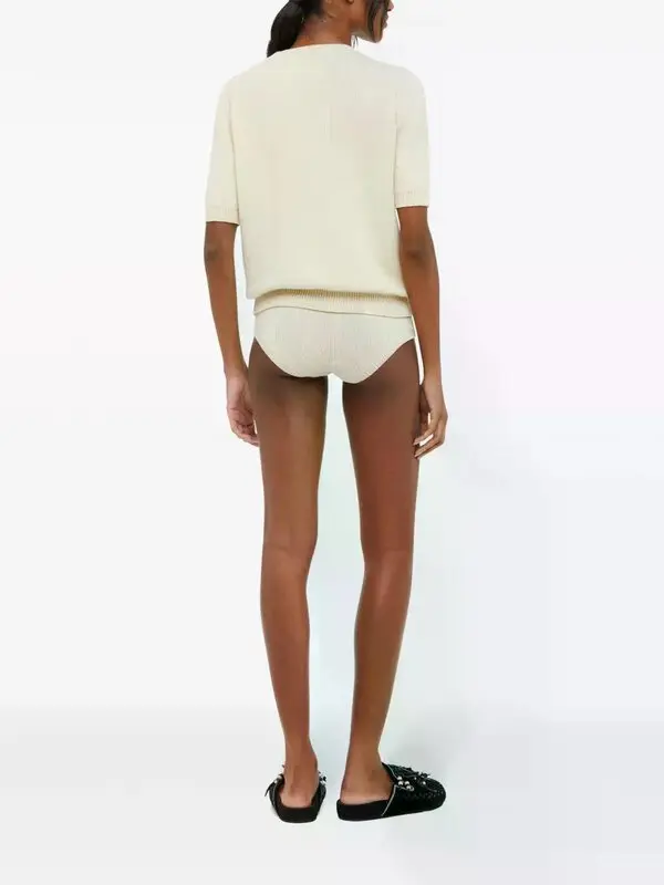 Alanui Ribbed Knit T-shirt