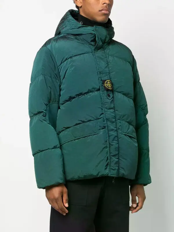 Stone Island Compass-motif Down Puffer Jacket