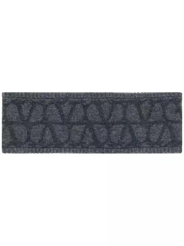 Valentino Garavani Toile Iconographe Knitted Headband - Grey