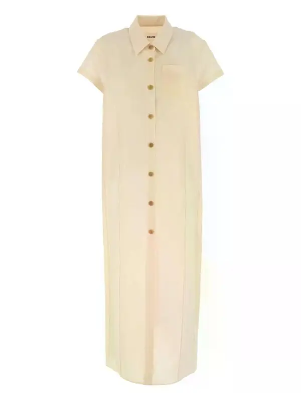 Khaite Midi Shirt Dress - Neutrals