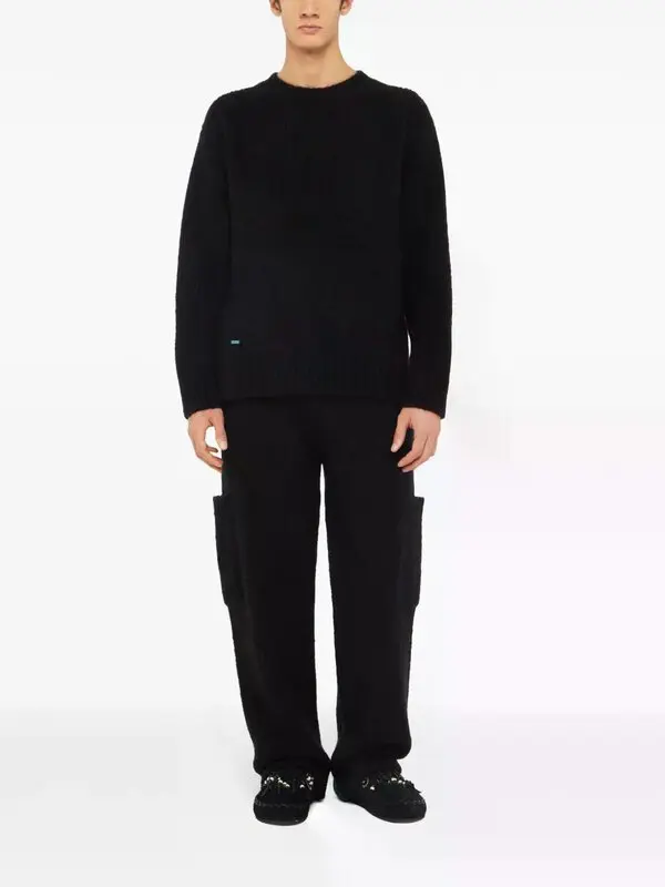Alanui Cashmere-silk Blend Ribbed Knit Jumper