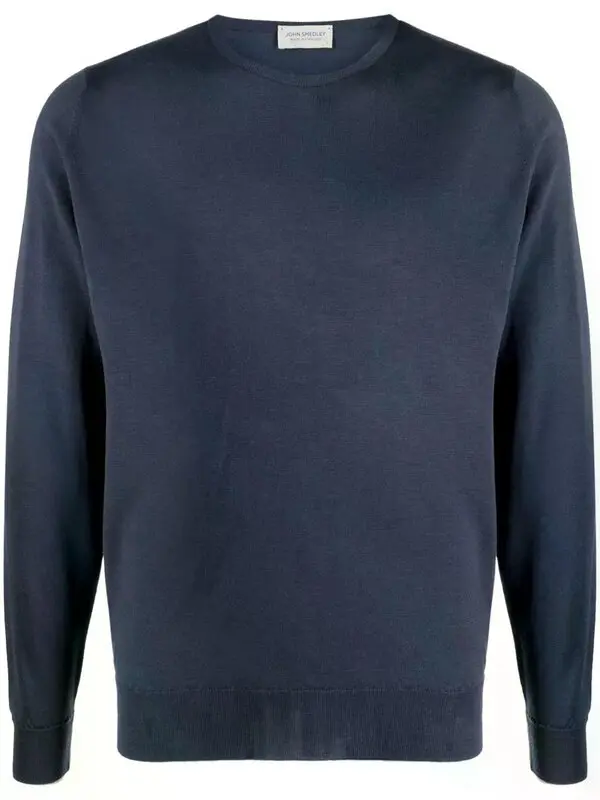 John Smedley Lundy Fine-knit Jumper - Blue