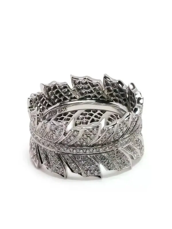 Stephen Webster 18kt White Gold Magnipheasant Diamond Ring - Silver