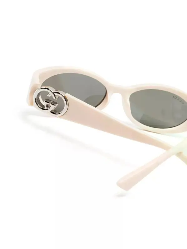 Gucci Oval-frame Tinted Sunglasses