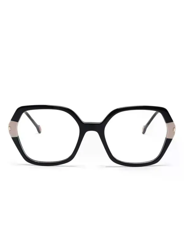 Carolina Herrera Geometric-frame Glasses - Black