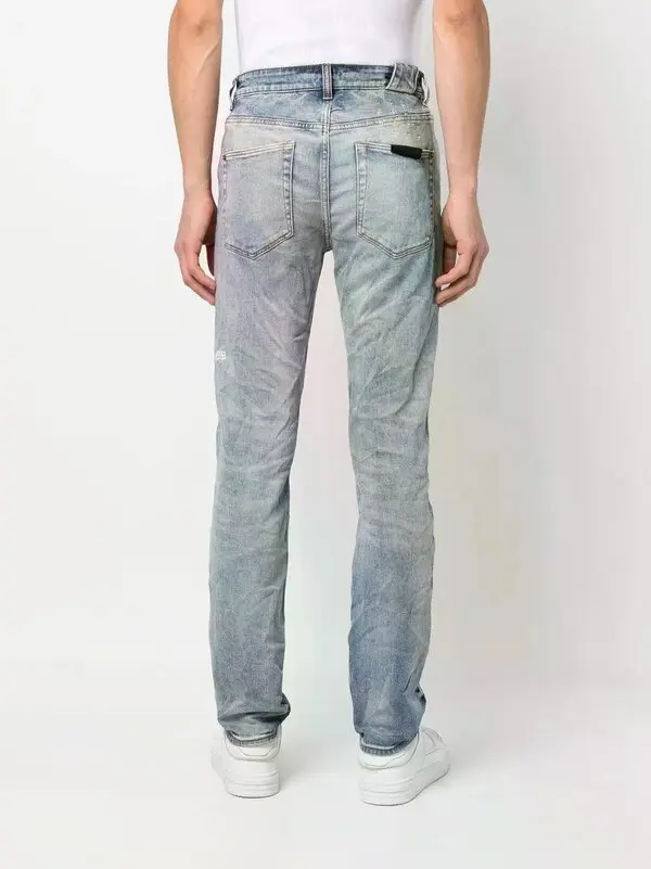 Ksubi Crinkled Slim-cut Jeans