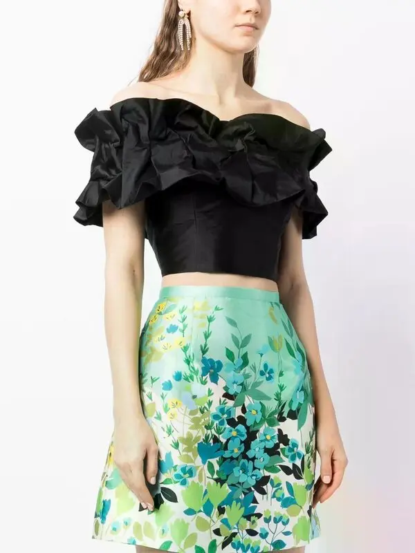 BAMBAH Ruched Off-shoulder Top