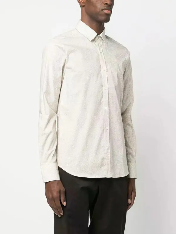 Canali Plain Button-down Shirt