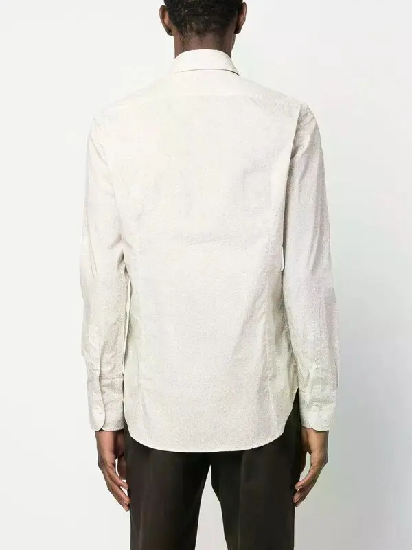 Canali Plain Button-down Shirt