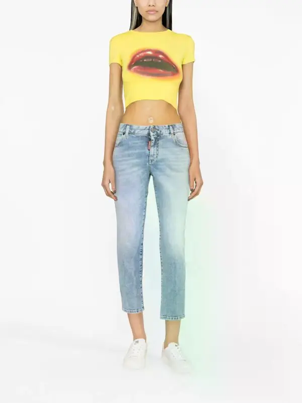 Dsquared2 Mid-rise Cropped Jeans