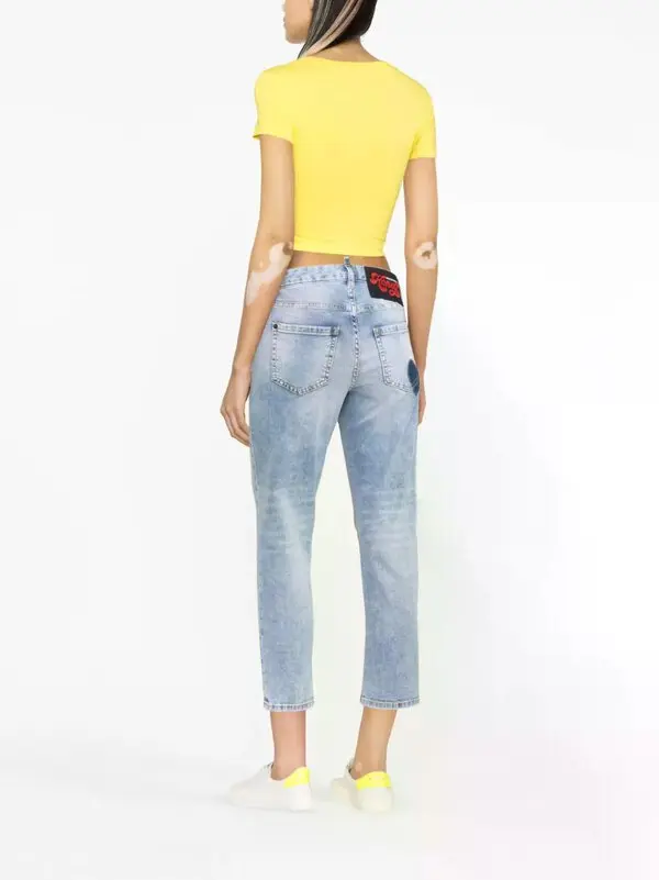 Dsquared2 Mid-rise Cropped Jeans