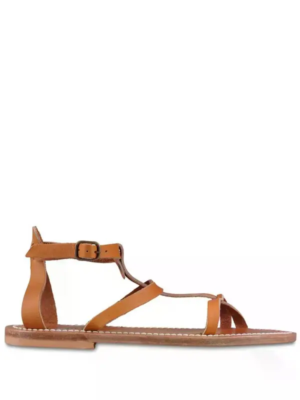 K.JACQUES Ankle-buckle Leather Sandals