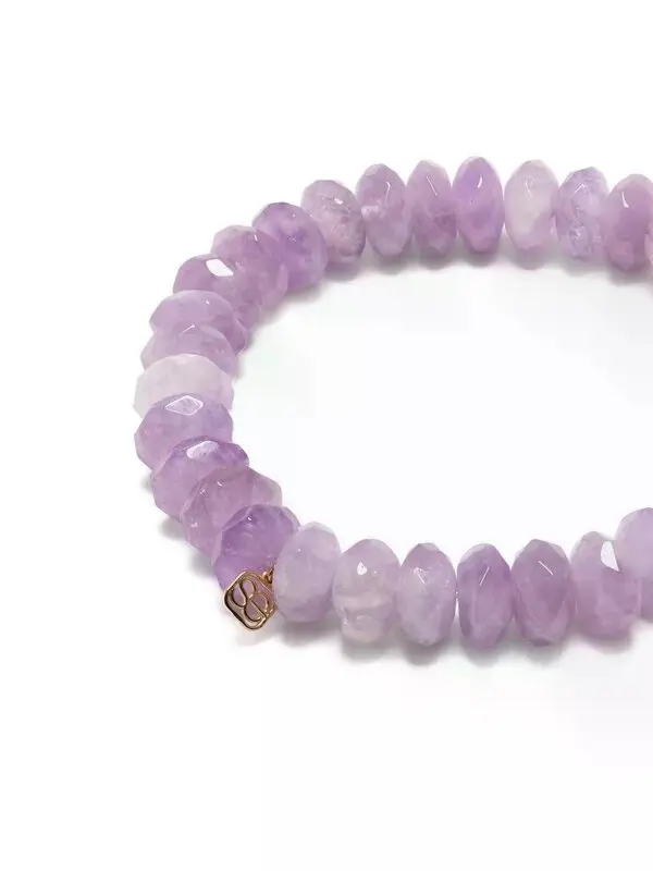 SYDNEY EVAN 14kt Yellow Gold Amethyst Beaded Bracelet