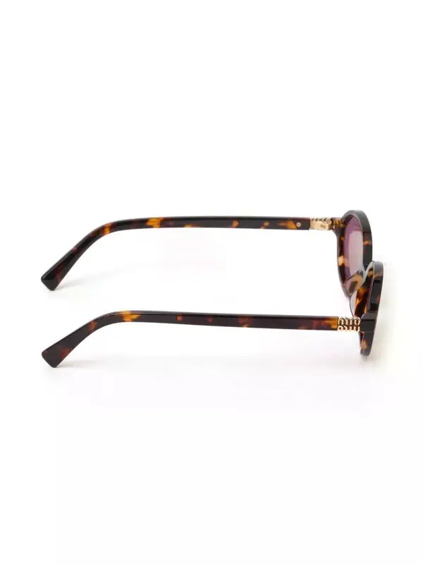 Miu Miu Regard Tortoiseshell-effect Sunglasses - Brown