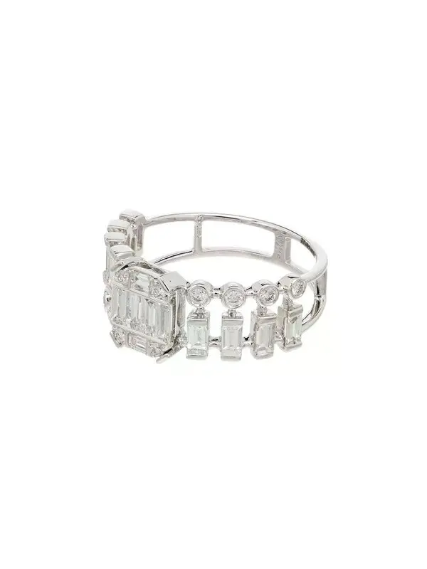 Shay 18k White Gold Diamond Ring - Silver