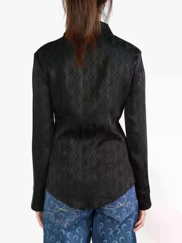 MARINE SERRE Moon Diamant Jacquard Shirt