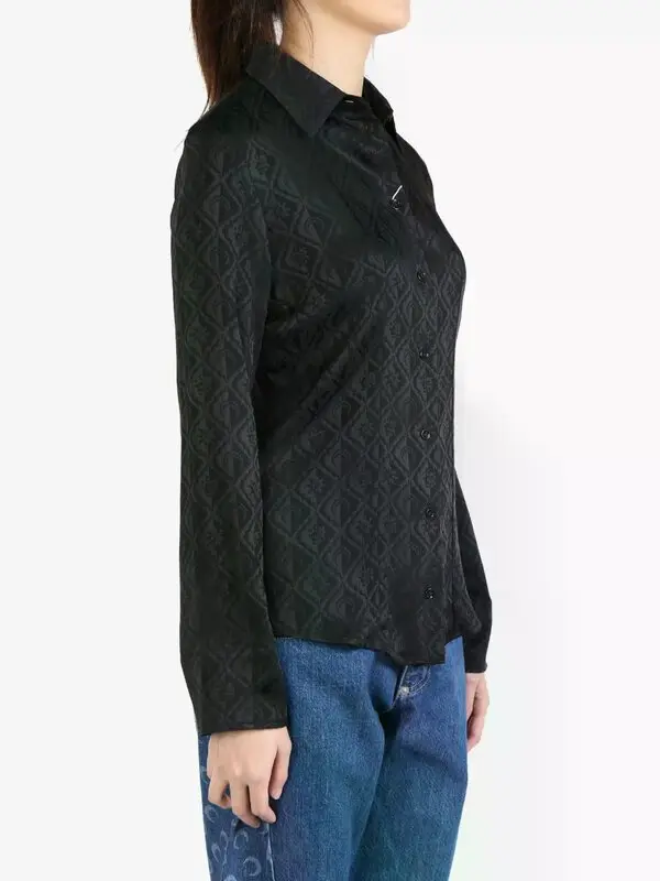 MARINE SERRE Moon Diamant Jacquard Shirt