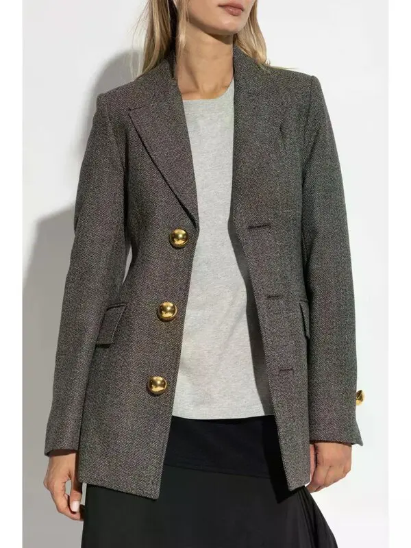 AMI Paris Single-breasted Virgin Wool Blazer