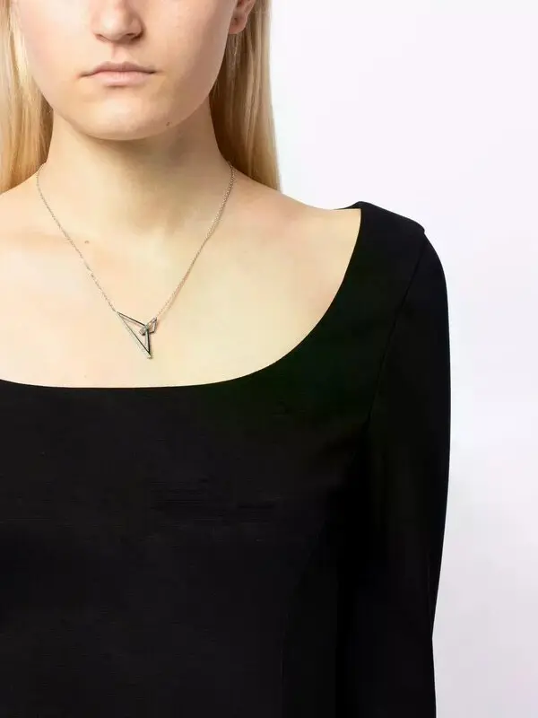 Stephen Webster 18kt White Gold Vertigo Obtuse Diamond Pendant Necklace