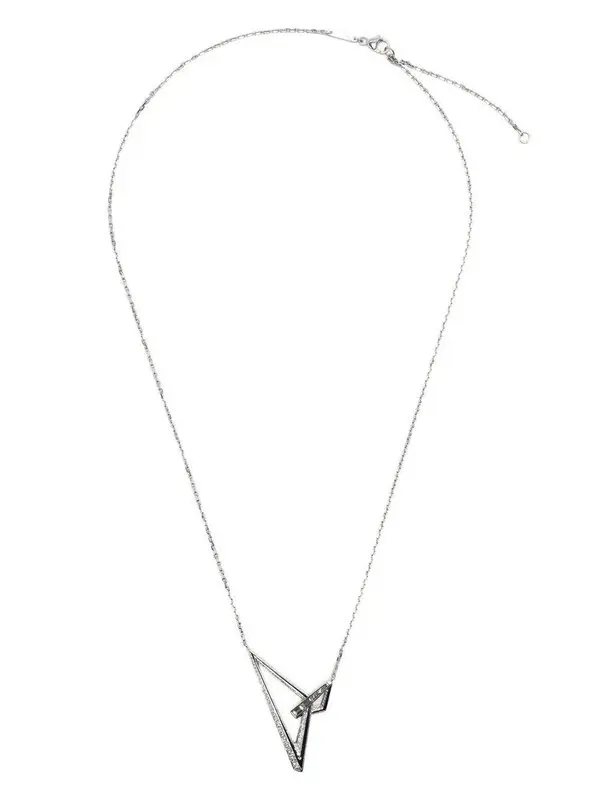 Stephen Webster 18kt White Gold Vertigo Obtuse Diamond Pendant Necklace
