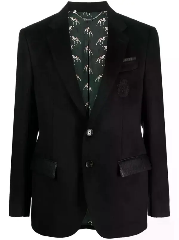 BILLIONAIRE Single-breasted Silk Blazer