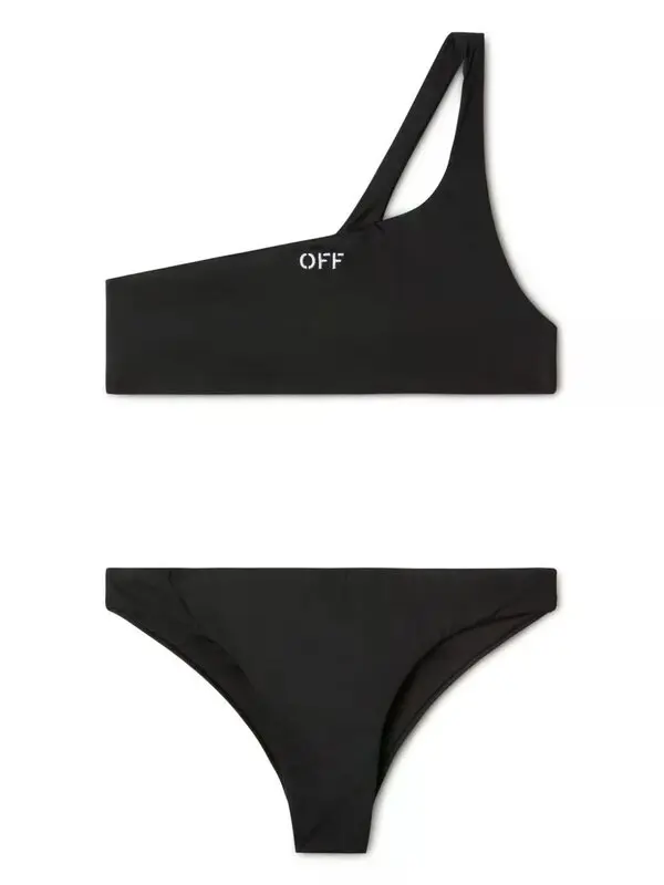 Off-White Logo-stamp Bikini - Black