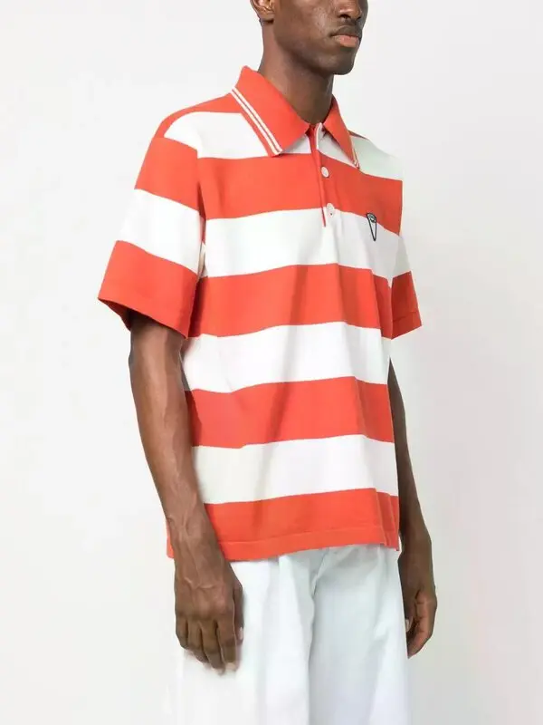 Kenzo Logo-print Striped Polo Shirt