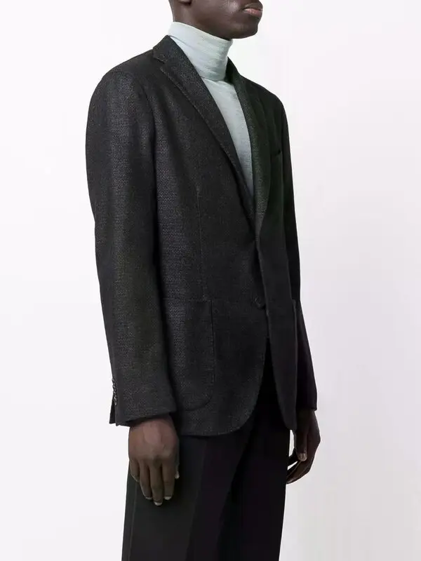 Boglioli Notched-lapels Single-breasted Blazer - Grey