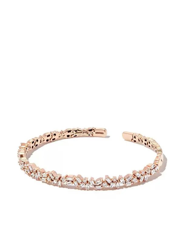 SUZANNE KALAN 18kt Yellow Diamond Tennis Bracelet - Gold