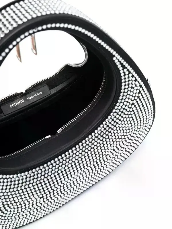 Coperni Mini Swipe Rhinestone-embellished Tote Bag
