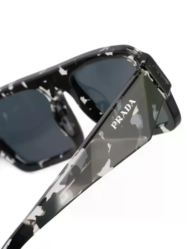 Prada Symbole Square-frame Sunglasses - Black