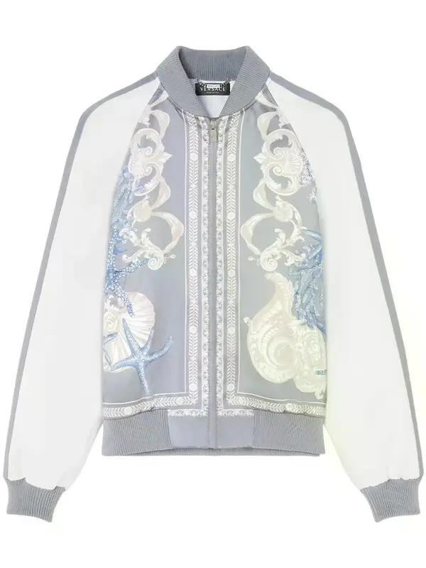 Versace Barocco Sea Varsity Jacket - Blue