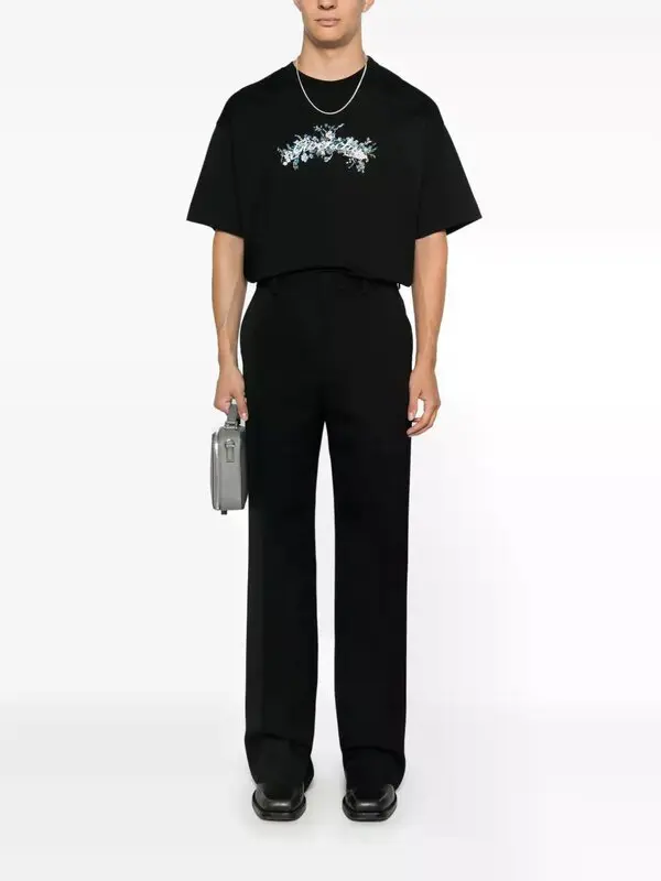 Givenchy T-shirt In Cotton Flowers