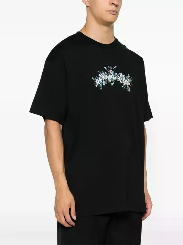 Givenchy T-shirt In Cotton Flowers