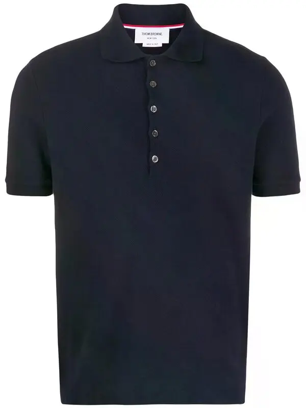 Thom Browne 4-bar Piqué Polo Shirt