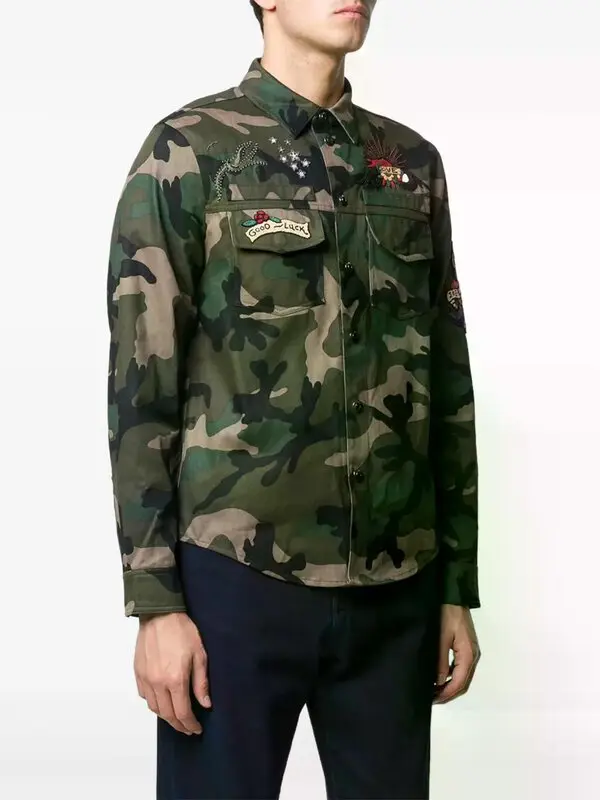Valentino Garavani Camouflage-print Shirt