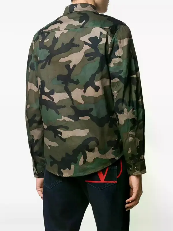 Valentino Garavani Camouflage-print Shirt