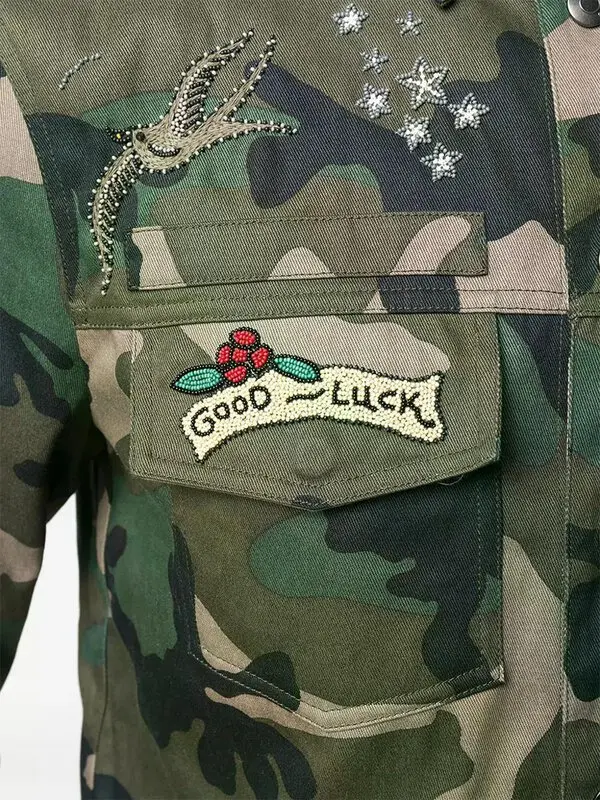 Valentino Garavani Camouflage-print Shirt