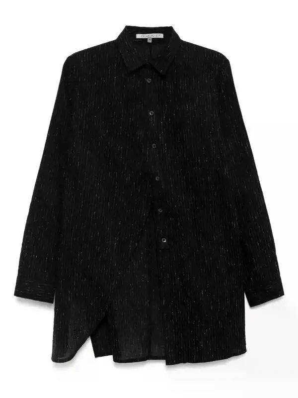 CHIAHUNG SU Asymmetric Striped Shirt