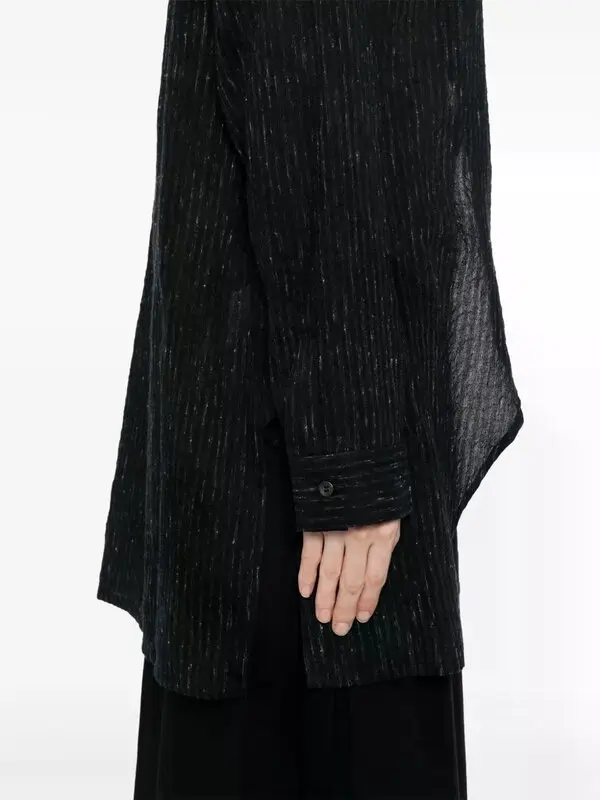 CHIAHUNG SU Asymmetric Striped Shirt