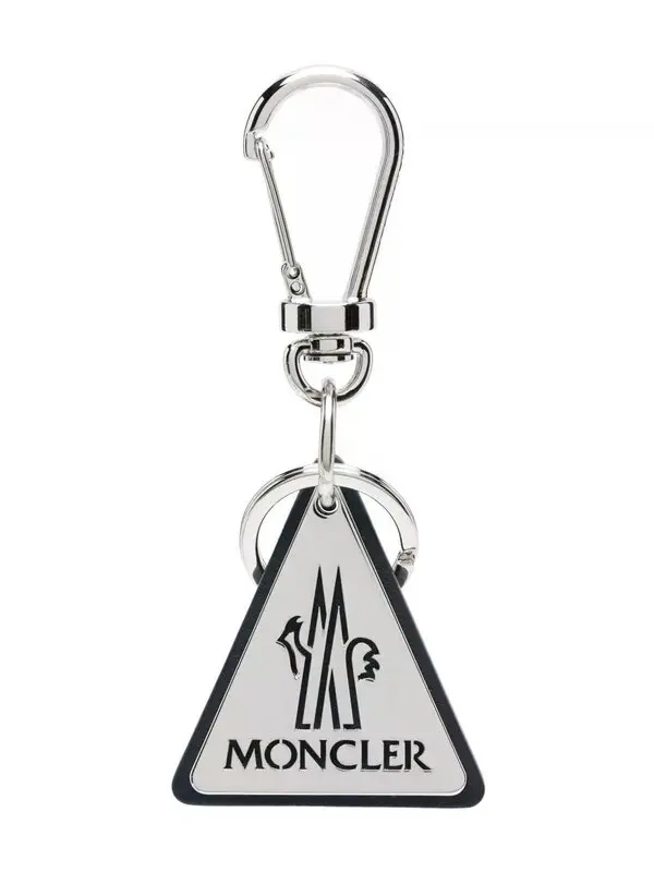 Moncler Logo-engraved Leather Keyring