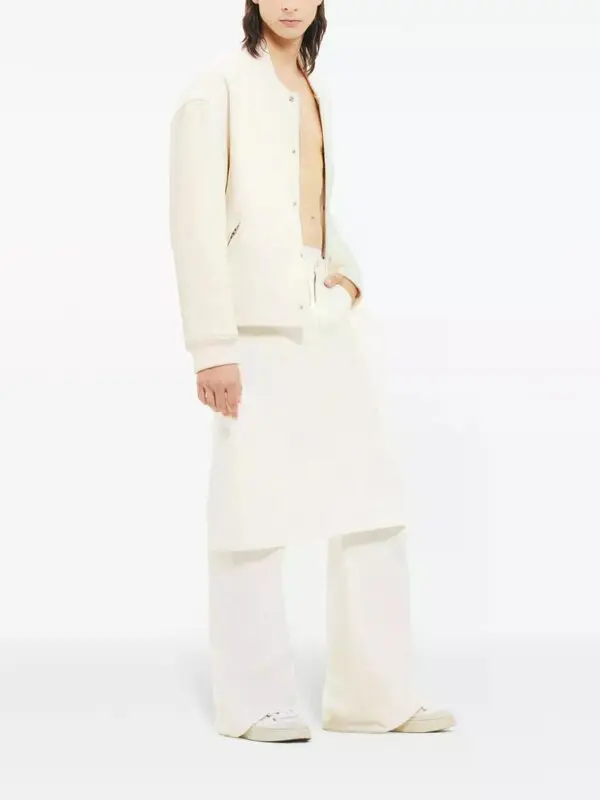 COURREGES Wool Bomber Jacket - Neutrals